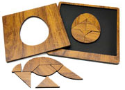 Tangram Oval com Base para Montagem na Caixa
