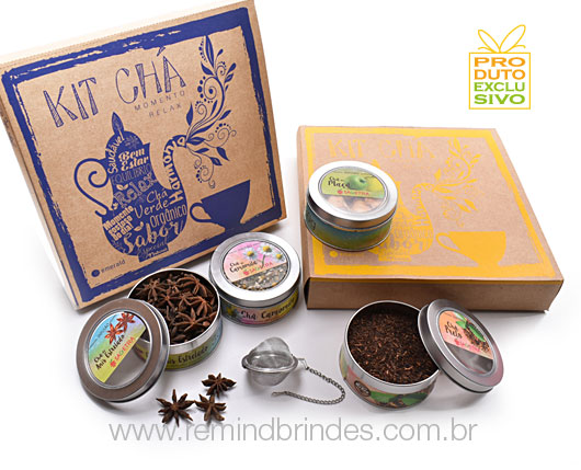 Kit Chá com Difusor de Metal - Modelo Lille