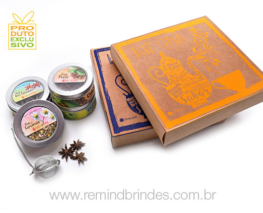 Kit Chá com Difusor de Metal - Modelo Lille